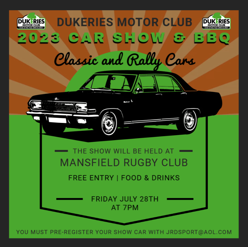 Dukeries 2023 Summer BBQ and Car Show – Dukeries Motor Club – Mansfield